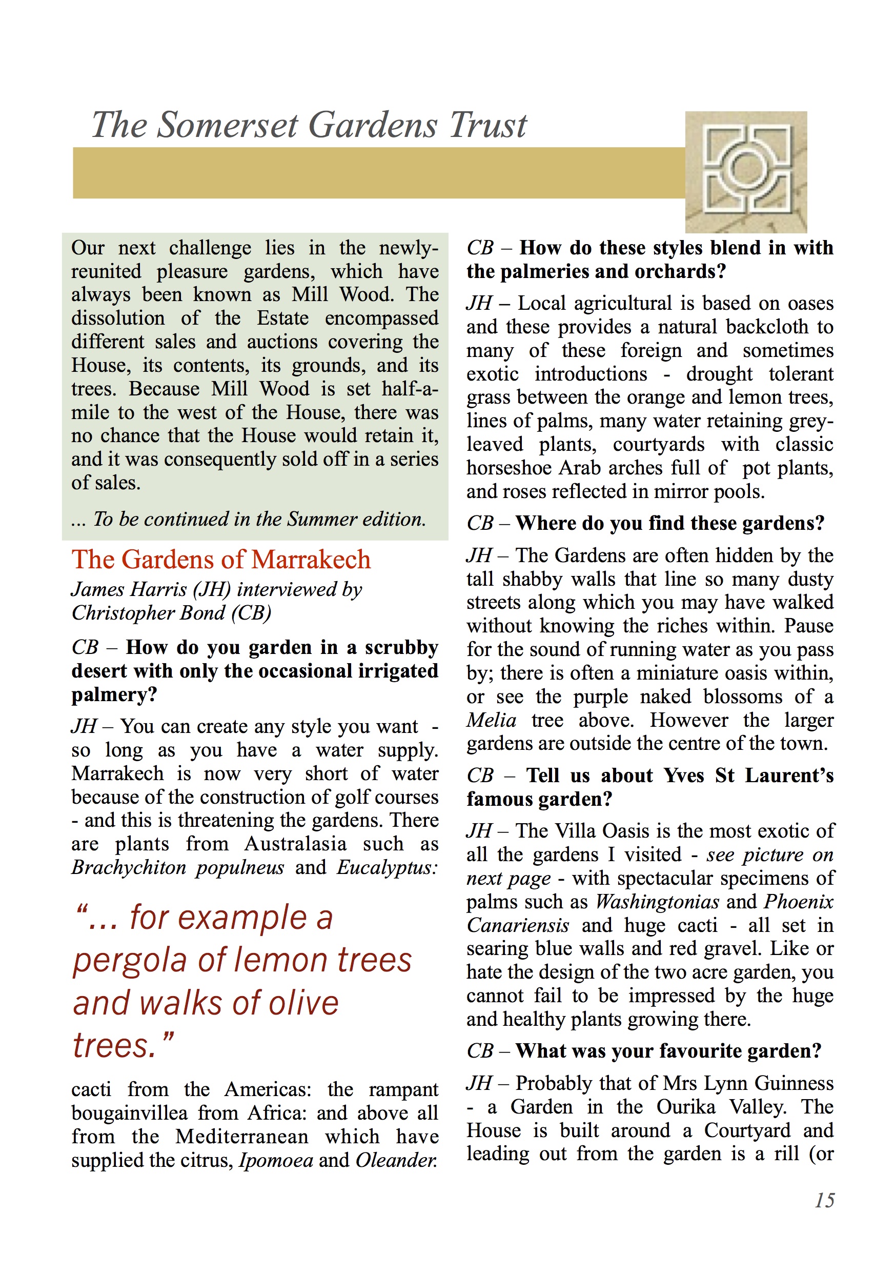 Somerset Gardens Trust Magazine – Halswell Park Progress pt.1 ...